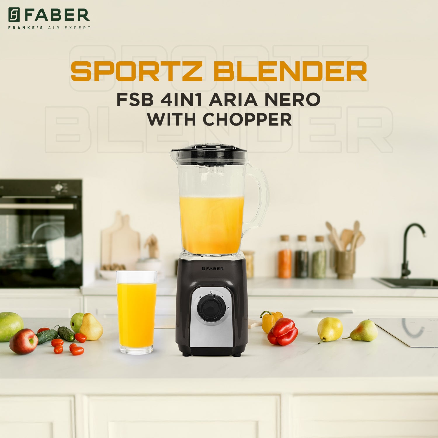 SPORTS BLENDER 4 IN 1 ARIA NERO WITH CHOPPER - Buy now at ₹ 3,599