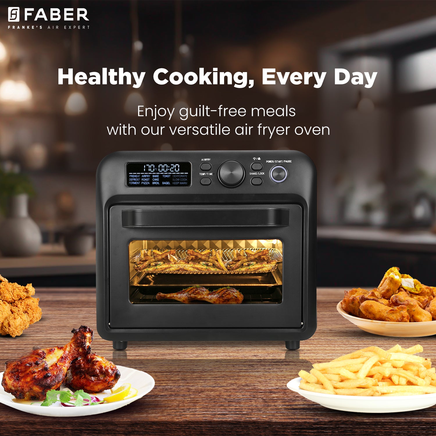 Buy Faber Best Hot Air Fryer FAF 20L OVEN 2in1 BK Online at Best Price ...