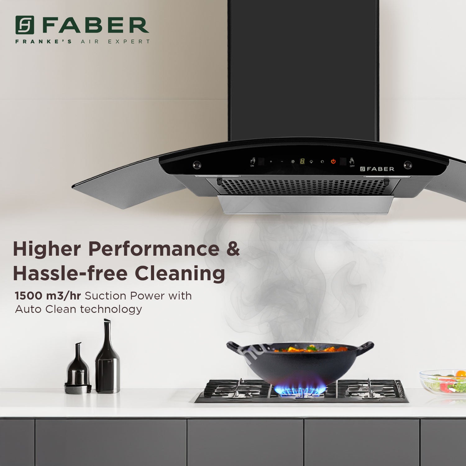 Buy kitchen chimney Hood Mystic BLDC FL HC BK 90 cm Online - Buy now at ...
