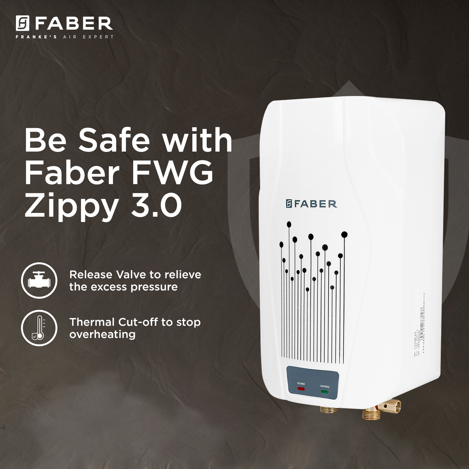 Faber FWG Zippy 3.0 Water Heater | Instant Heating & Energy Saving - Buy now at ₹ 2,699