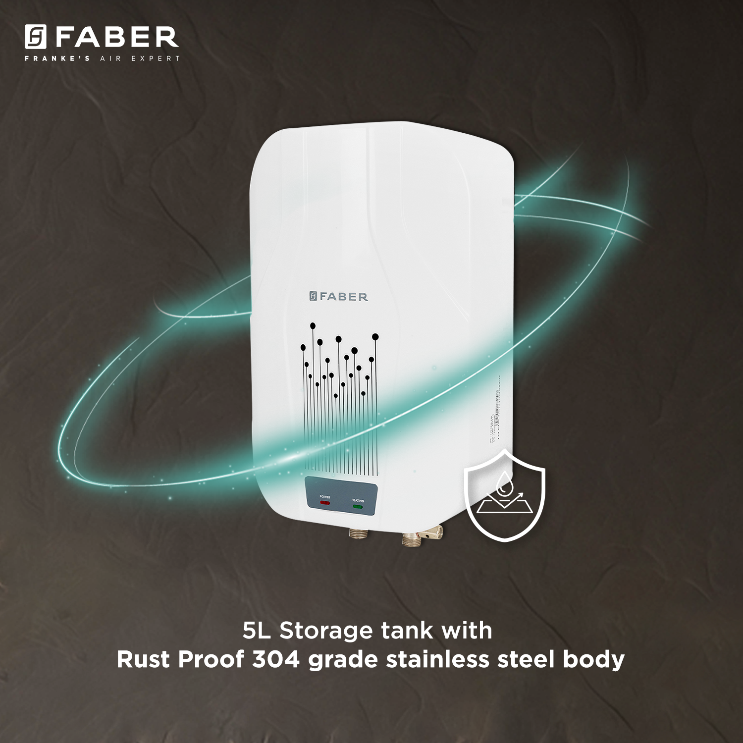 Faber FWG Zippy 5.0 Water Heater | Fast Heating & Energy Efficient ...