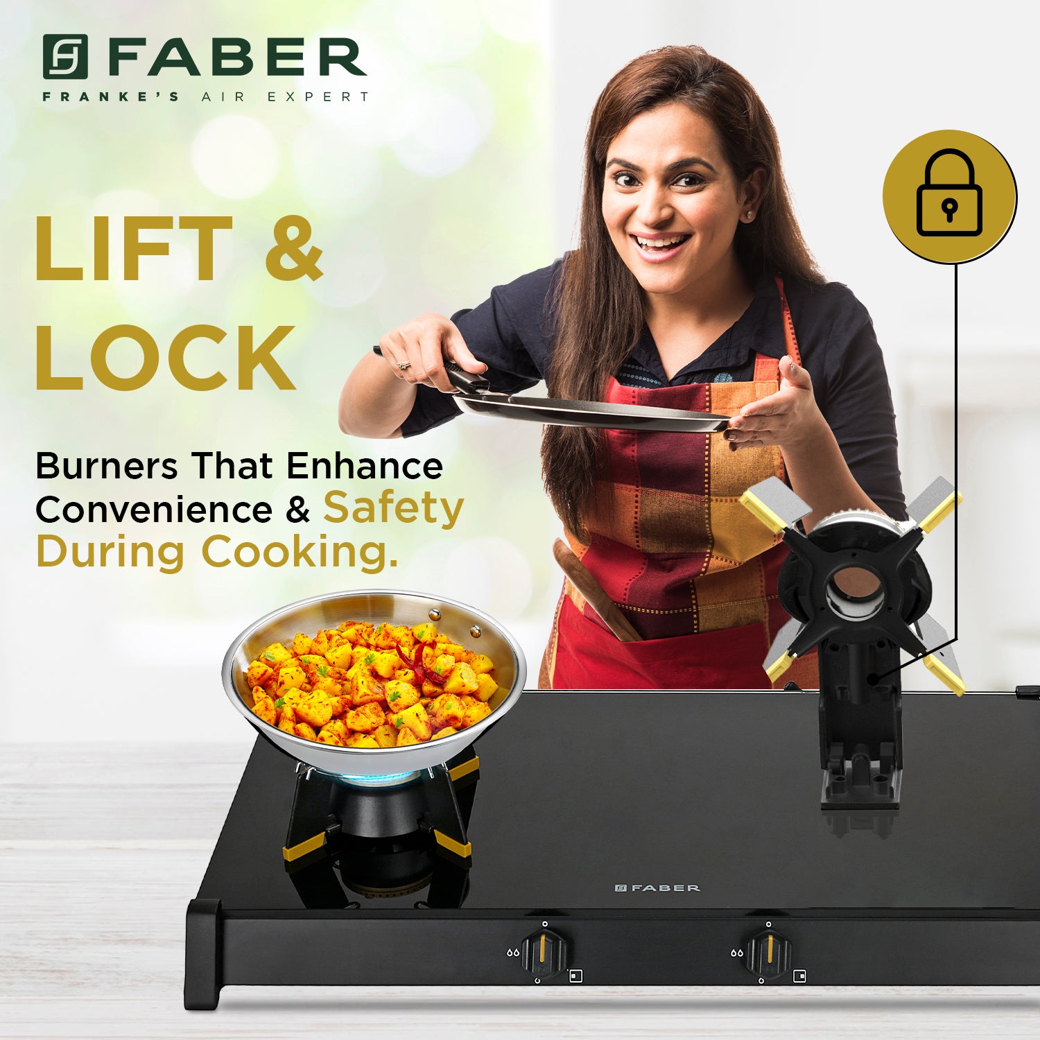 Buy Faber Best 2 Burner GENIUS 752 BK Cooktop Online - Buy now at ₹ 11,655