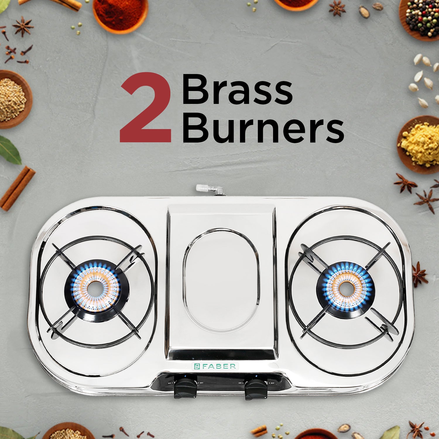 Buy HOB COOKTOP CRYSTAL 2BB SS Cooktop Online - Faber India - Buy now ...