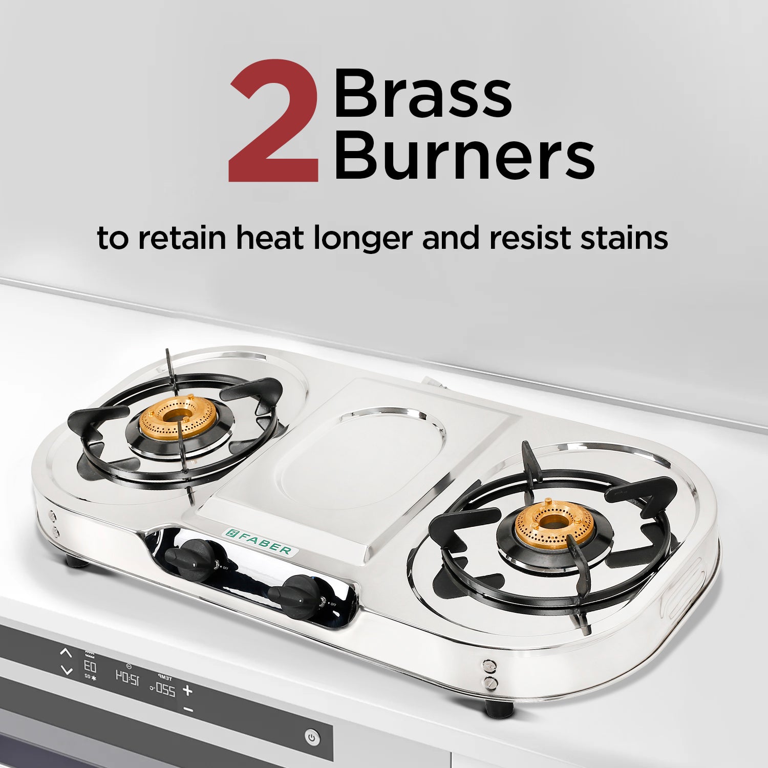 Buy HOB COOKTOP CRYSTAL 2BB SS Cooktop Online - Faber India - Buy now ...