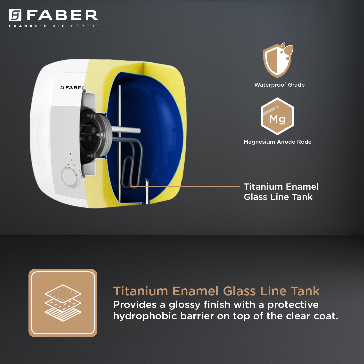 FWG Cyrus 30L Water Geyser - White & Silver - Buy now at ₹ 9,999