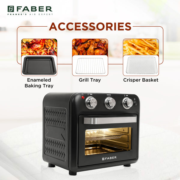 Buy Faber Best Hot Air Fryer FAF 20L OVEN 2in1 BK Online at Best Price ...