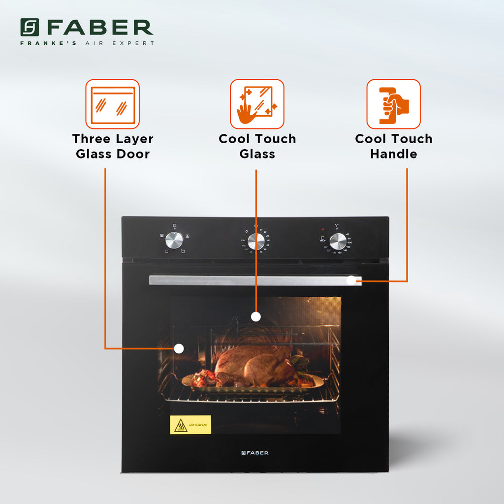 Buy FBIO 80L 4F BK Builtin Ovens Online - Faber - Buy now at ₹ 29,544