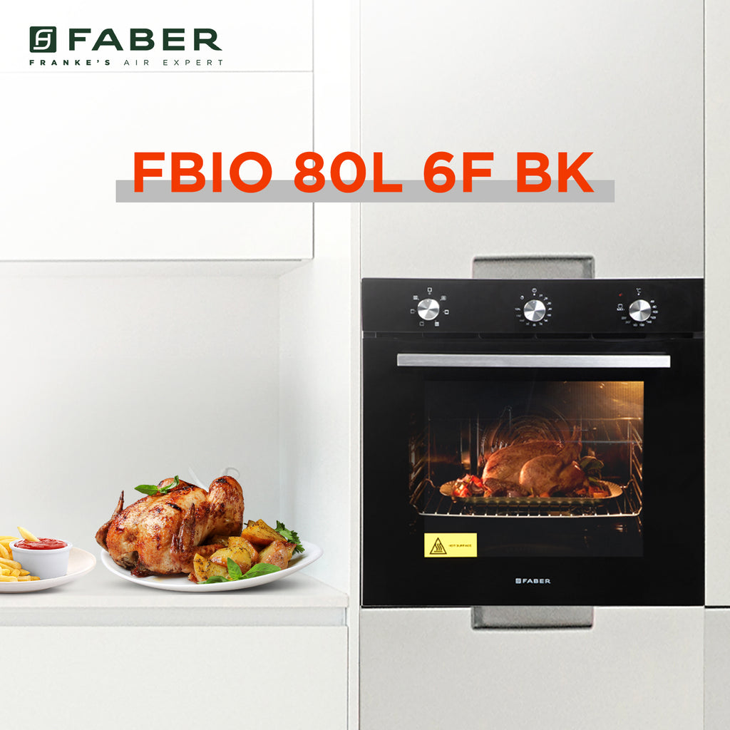 Shop FBIO 6F 80 Litres Black Touch Control Built-in Oven - Buy now at ...
