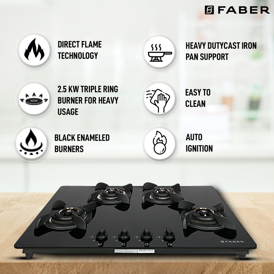 Faber Hobtop Gas Appliance - Buy Built In Hobs/Gas Stove Online at Best ...