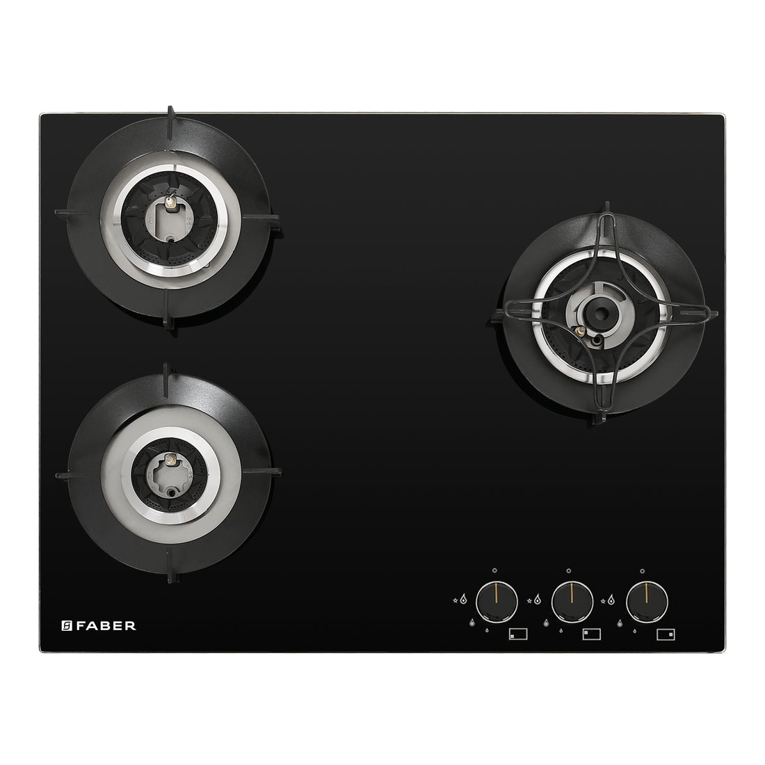 Buy Faber HOB SUPERIA HT653 BR AI 3 Burner Gas Stove Online – Faber India