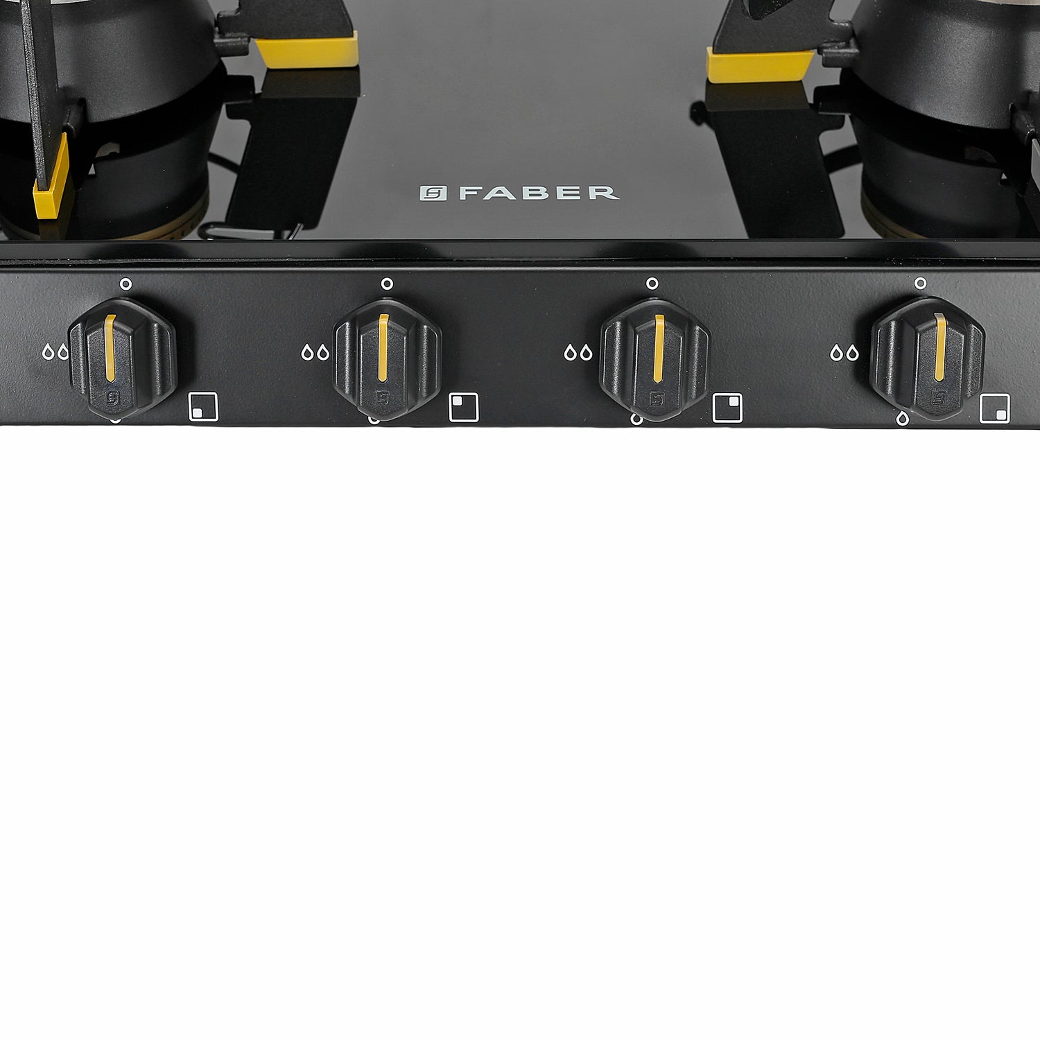 Buy Faber Cooktop Best 4 Burner GENIUS 804 AI BK Online - Buy now at ...