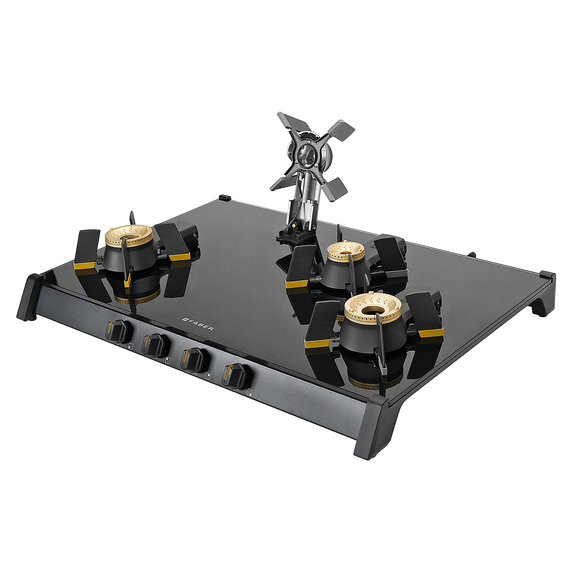 Buy Faber Cooktop Best 4 Burner GENIUS 804 AI BK Online - Buy now at ...