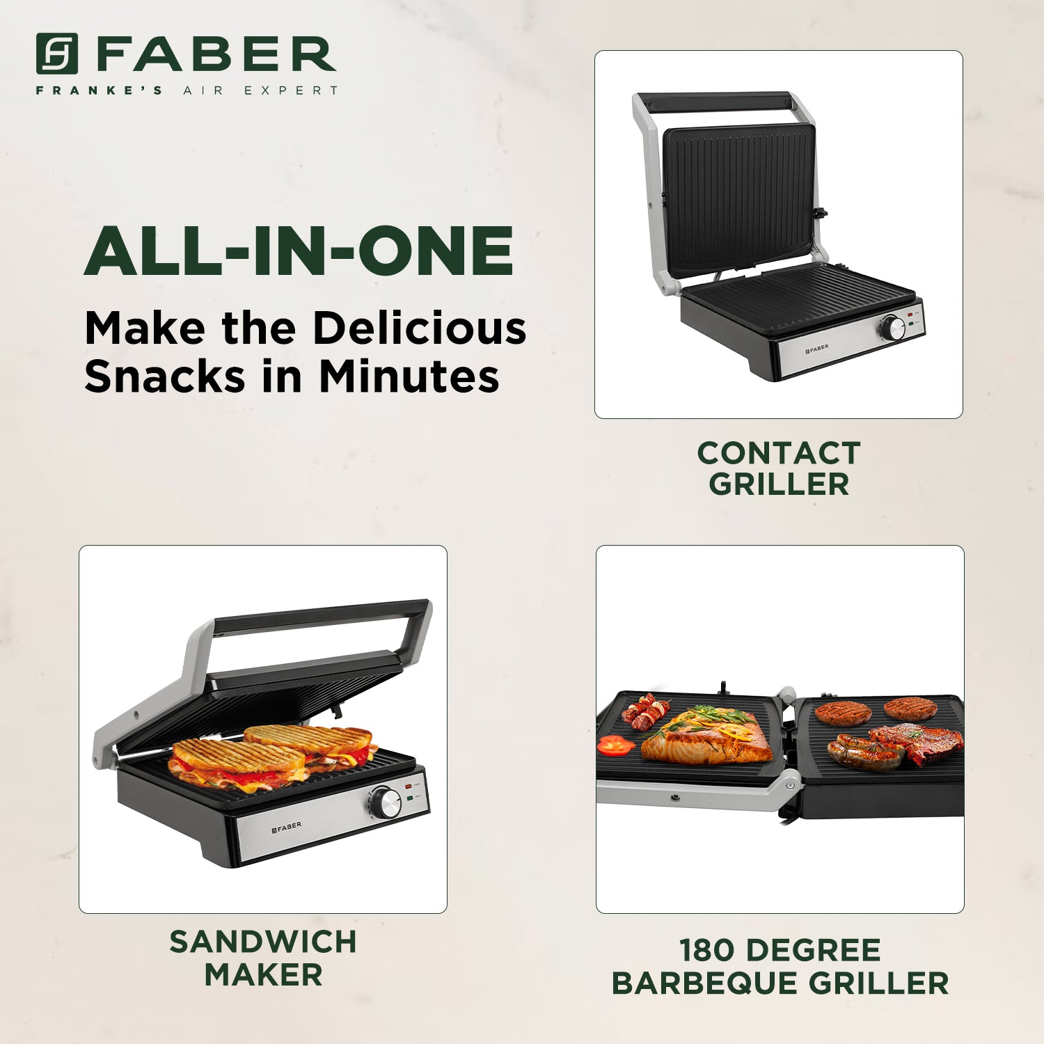 Buy Faber Best FTG 2200W 3in1 Black Sandwich Maker Online - Buy now at ...