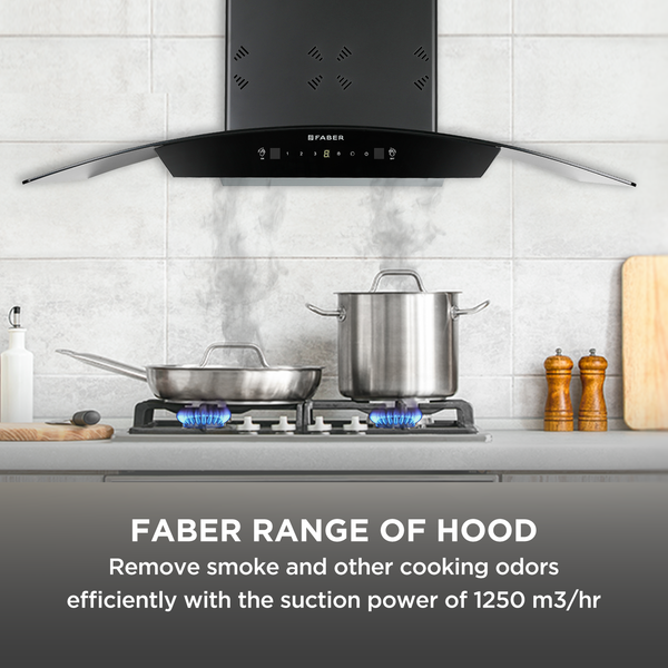 Buy HOOD ORIENT 3D IN HC SC FL BK 90 Chimney Online - Faber India - Buy ...