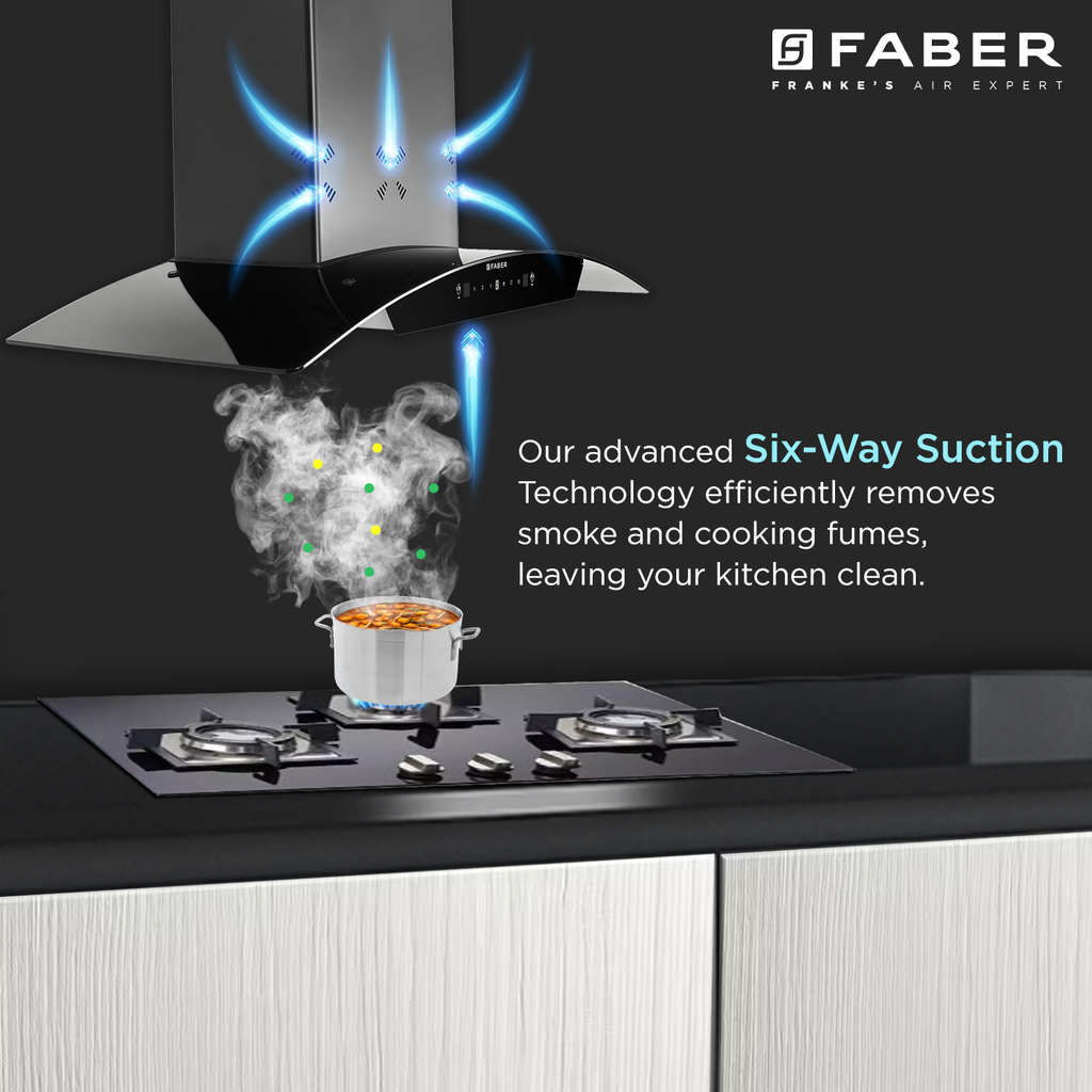 Buy HOOD STELLA 3D IN HC SC Filterless BK 90cm Best kitchen Chimney ...