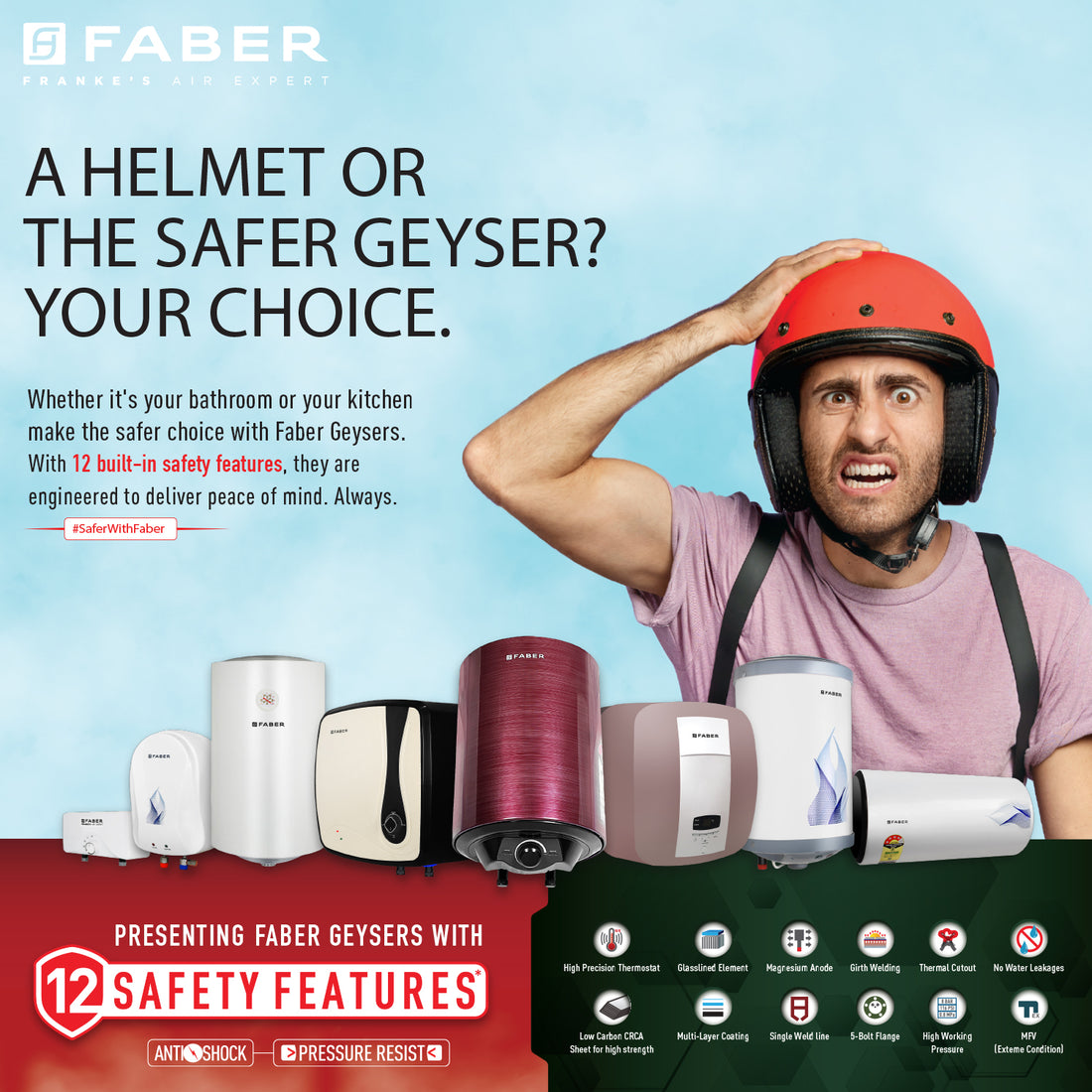 Buy Faber Best FWG AGNES 3.5 kW Instant Water Heater Online – Faber India