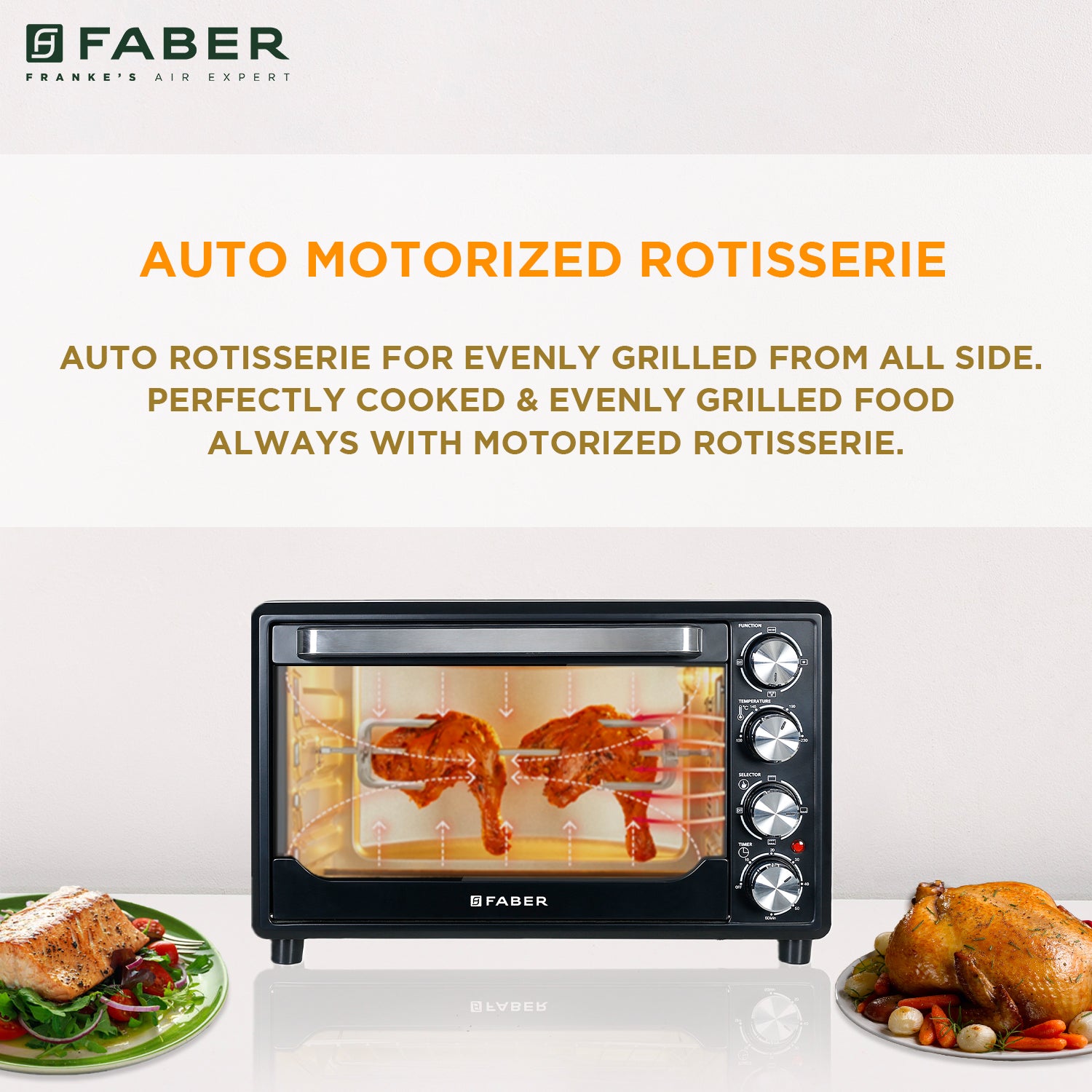Buy Faber FOTG Black 34L Best Double Glaze Oven Toaster Grill - Buy now ...