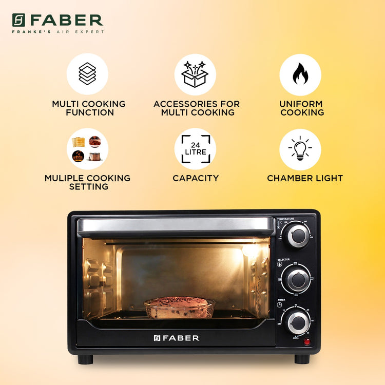 Shop Best Faber FOTG Black 24L Oven Toaster Grill Online - Buy now at ...
