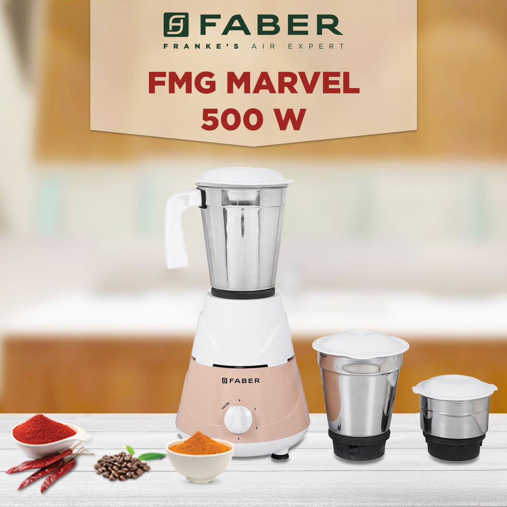 Buy FMG Marvel 500 W Mixer grinder Online - Faber India - Buy now at ...